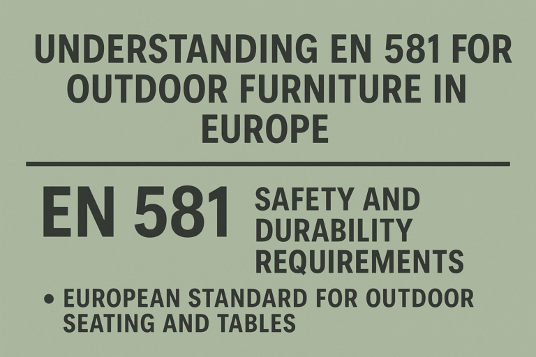 EN581 Standard for Outdoor Furniture